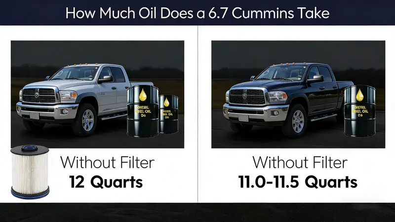 How Much Oil Does A Cummins 6 7 Take